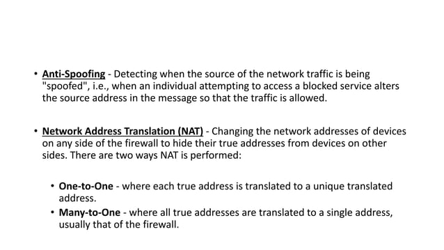 Firewall Design and Implementation | PPTX