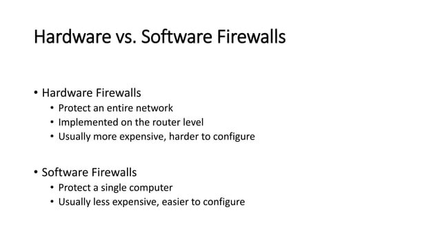 Firewall Design and Implementation | PPTX