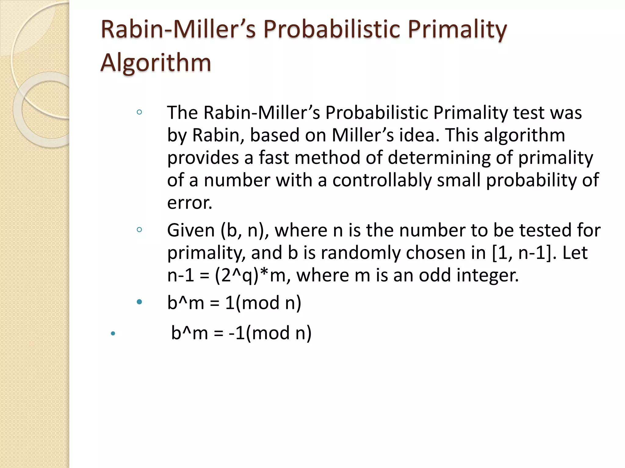 Basics of Mathematical Cryptography | PPTX