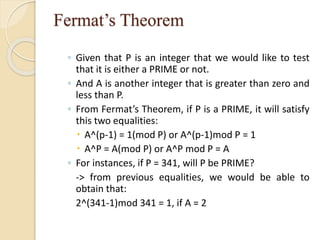 Basics of Mathematical Cryptography | PPTX