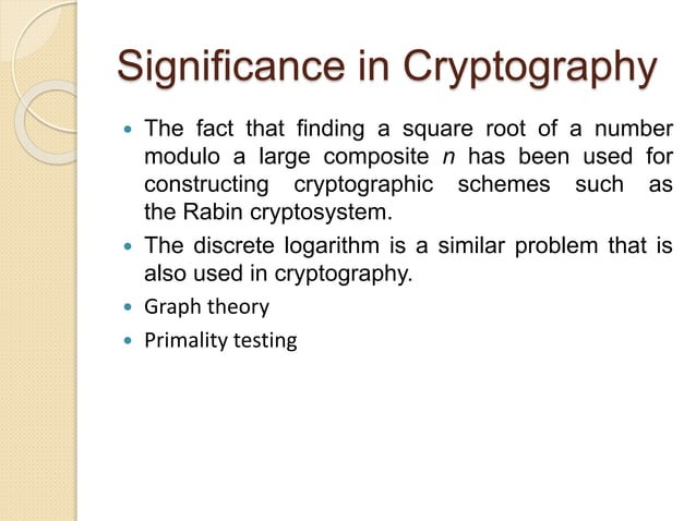 Basics of Mathematical Cryptography | PPTX