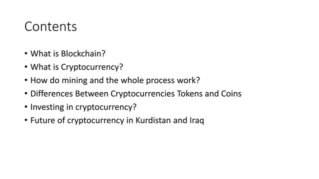 Cryptocurrency; The future of Money? | PPTX