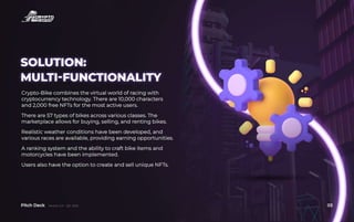 CRYPTO-BIKE Pitch deck | PDF