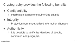 Tutorial on Cryptography | PDF