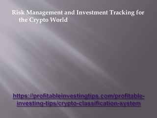 Crypto Classification System | PPT