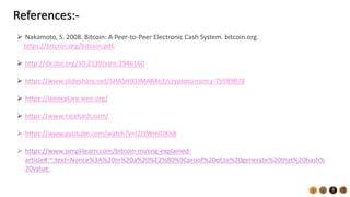 An in depth presentation of Cryptocurrency. | PPTX