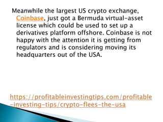 Crypto Flees the USA | PPT