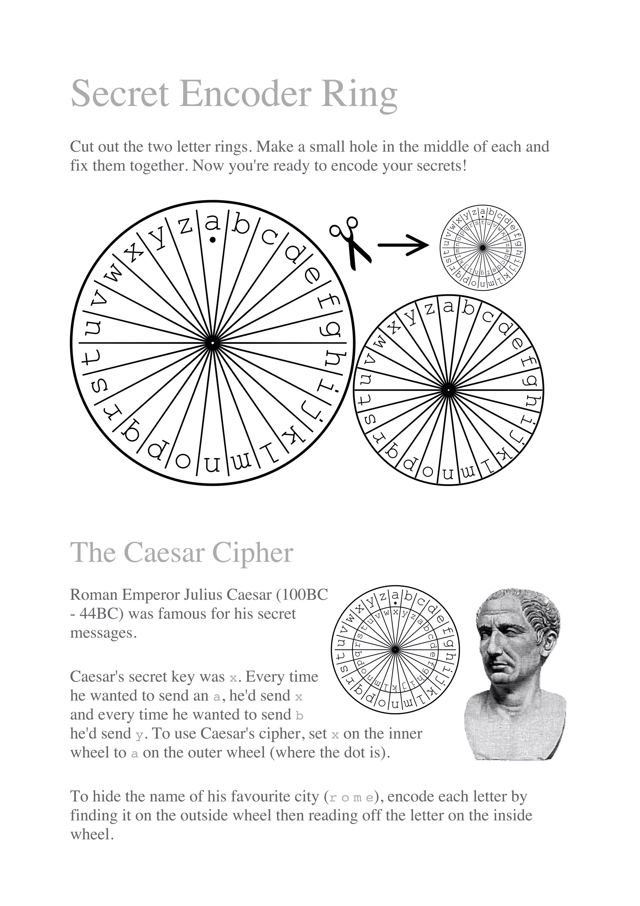 Secret encoder ring | PDF