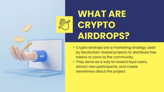 Crypto Airdrops Explained: How to Get Free Cryptocurrency by Intelisync | PPTX | Email | Internet