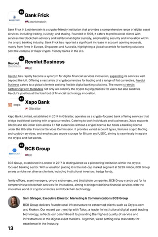 Crypto Banking Report 2024 | Executive Summary | PDF