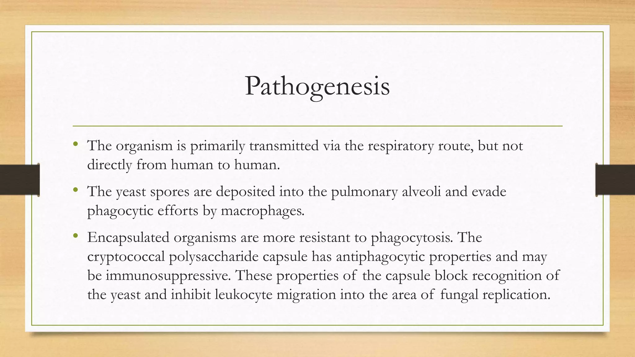 Cryptococcosis | PPTX