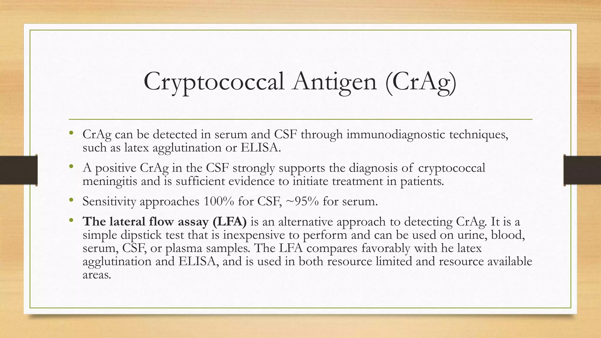 Cryptococcosis | PPTX