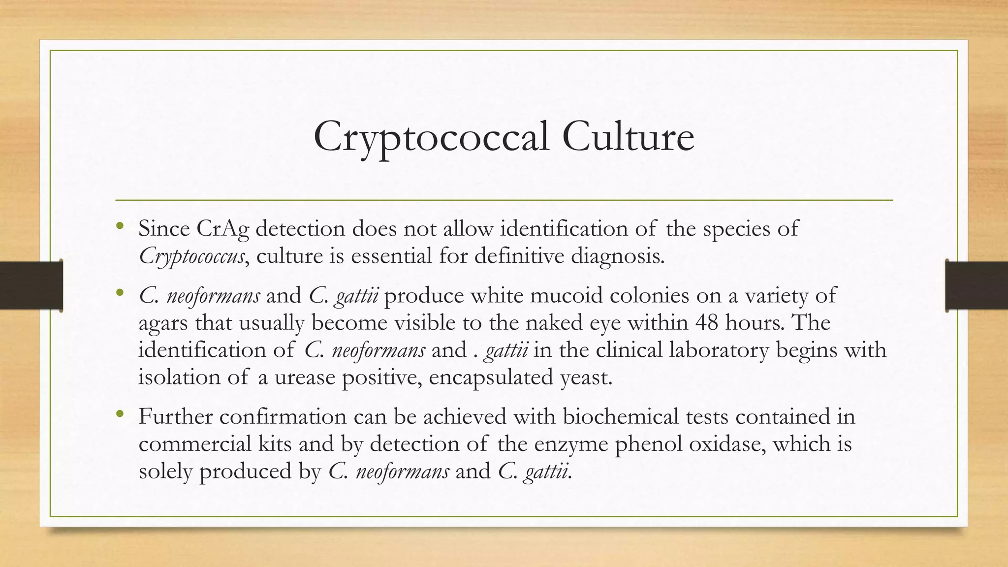 Cryptococcal Meningitis | PPTX