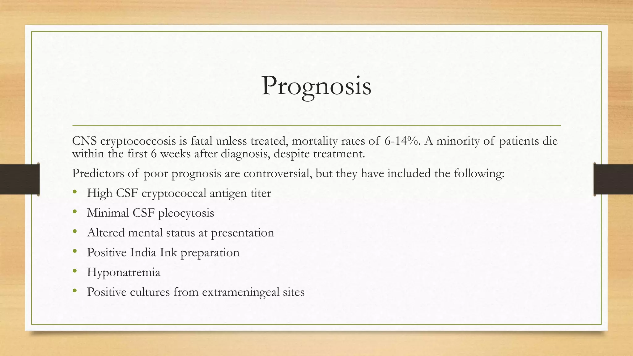 Cryptococcal Meningitis | PPTX