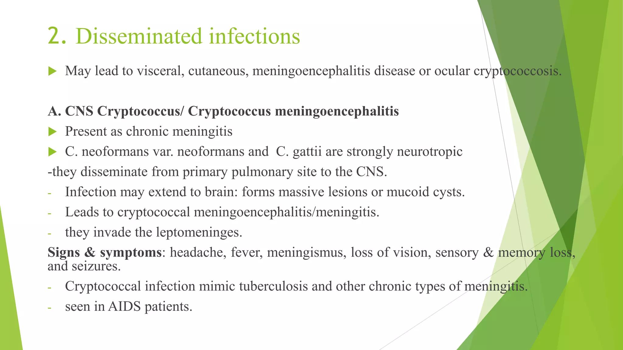 Cryptococcosis | PPTX