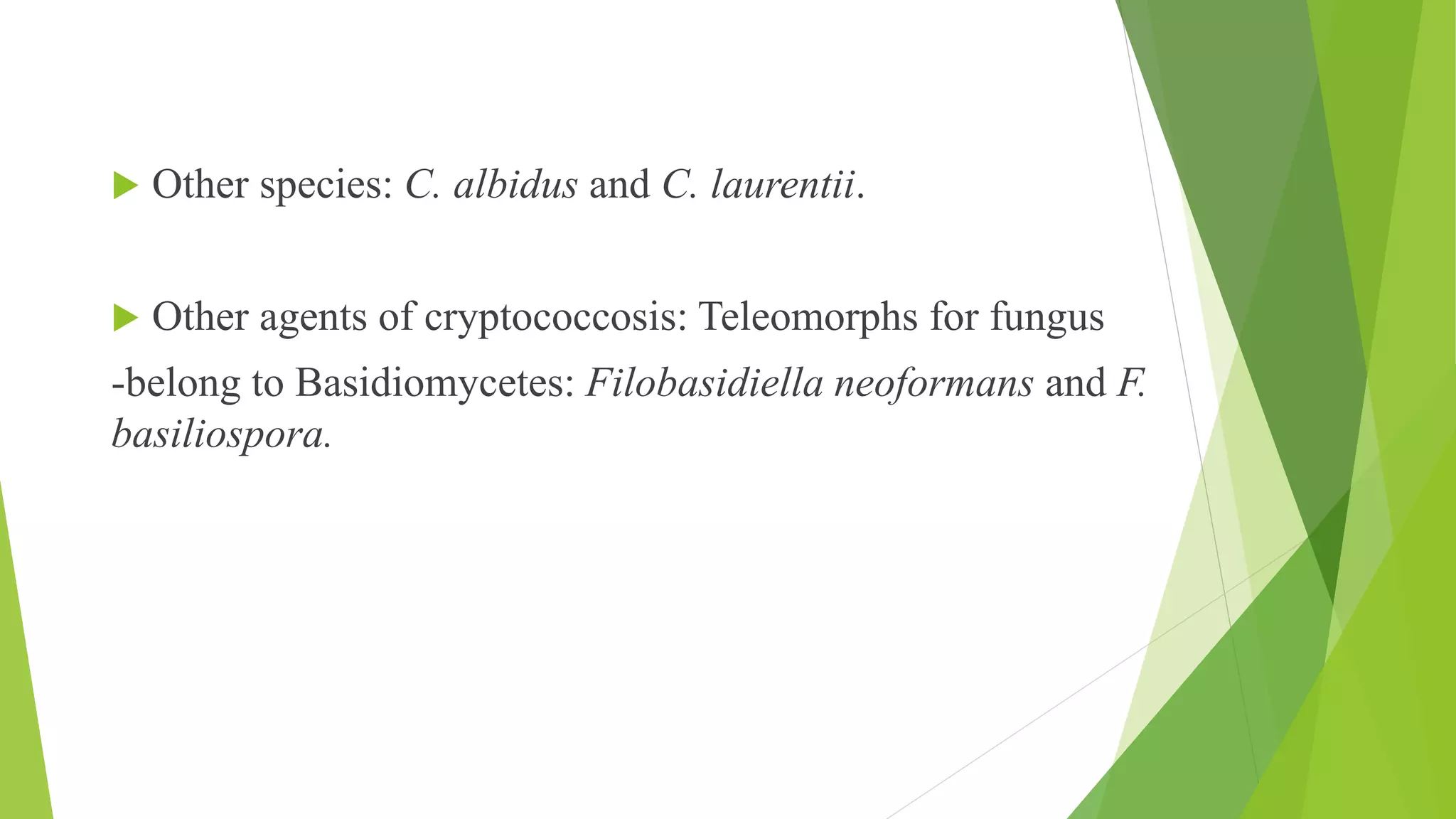 Cryptococcosis | PPTX