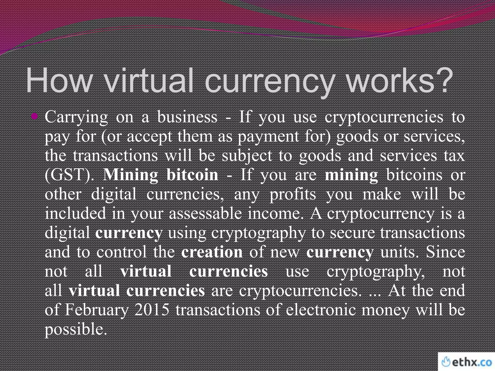 Cryptocurrency solving problems | PPTX