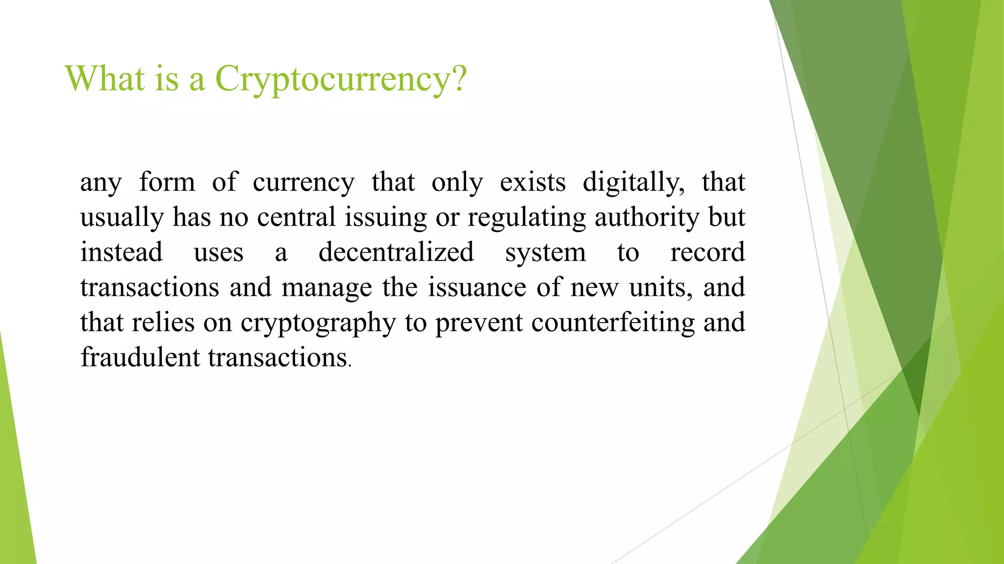 Cryptocurrency | PPTX