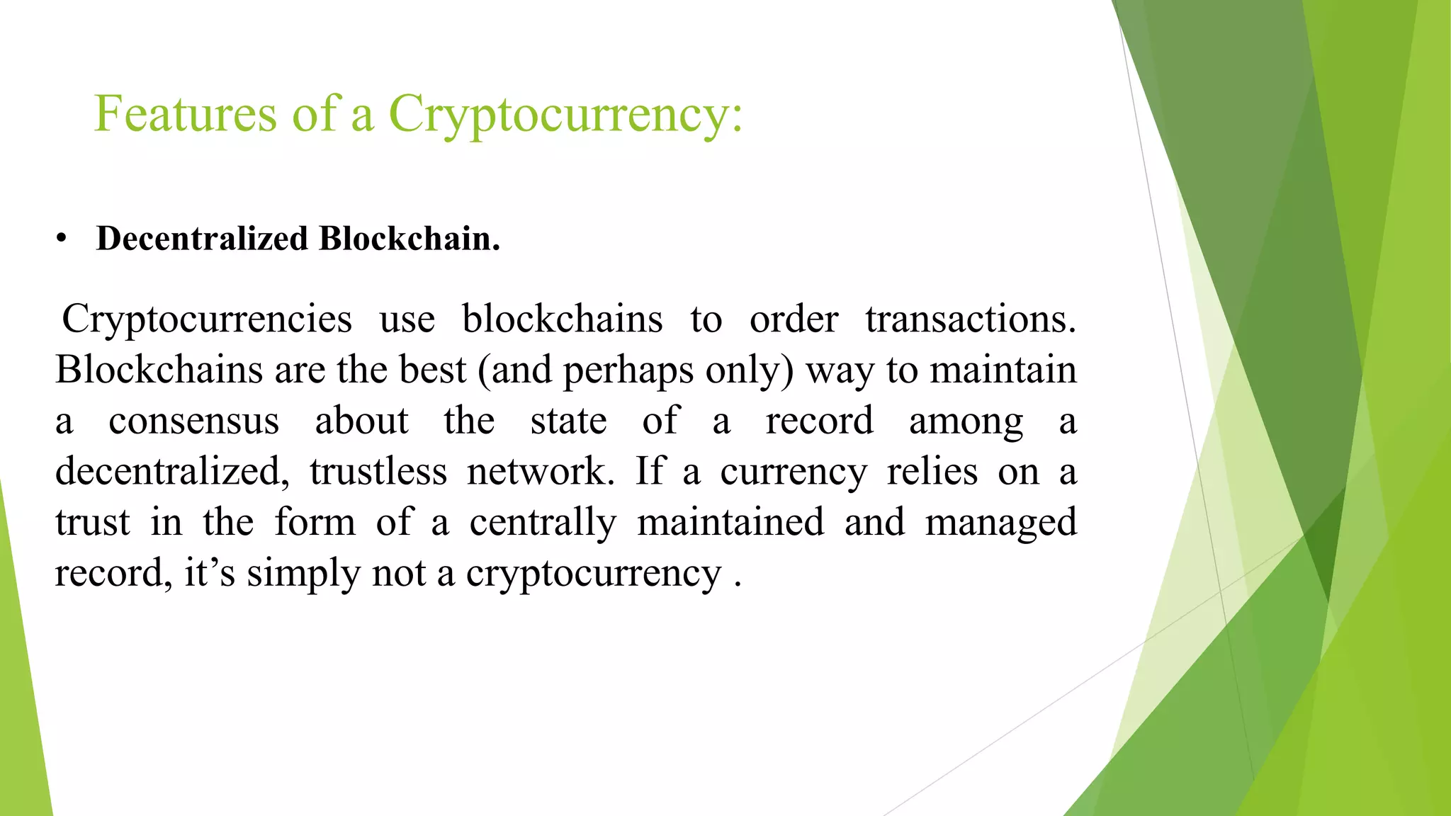 Cryptocurrency | PPTX