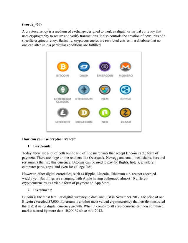 What is Cryptocurrency ? | PDF