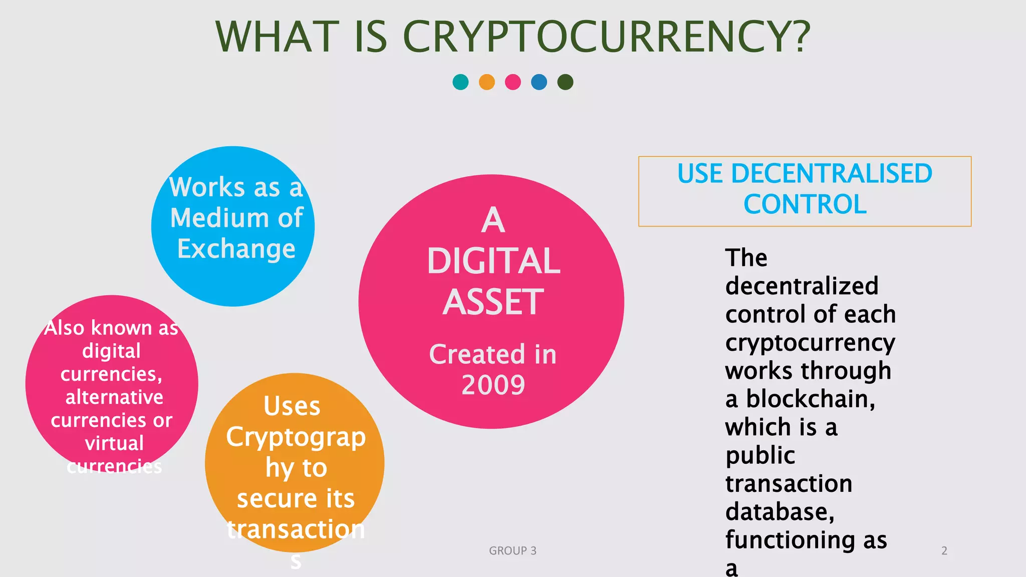 Cryptocurrency: It's Timeline, advantages and disadvantages | PPTX