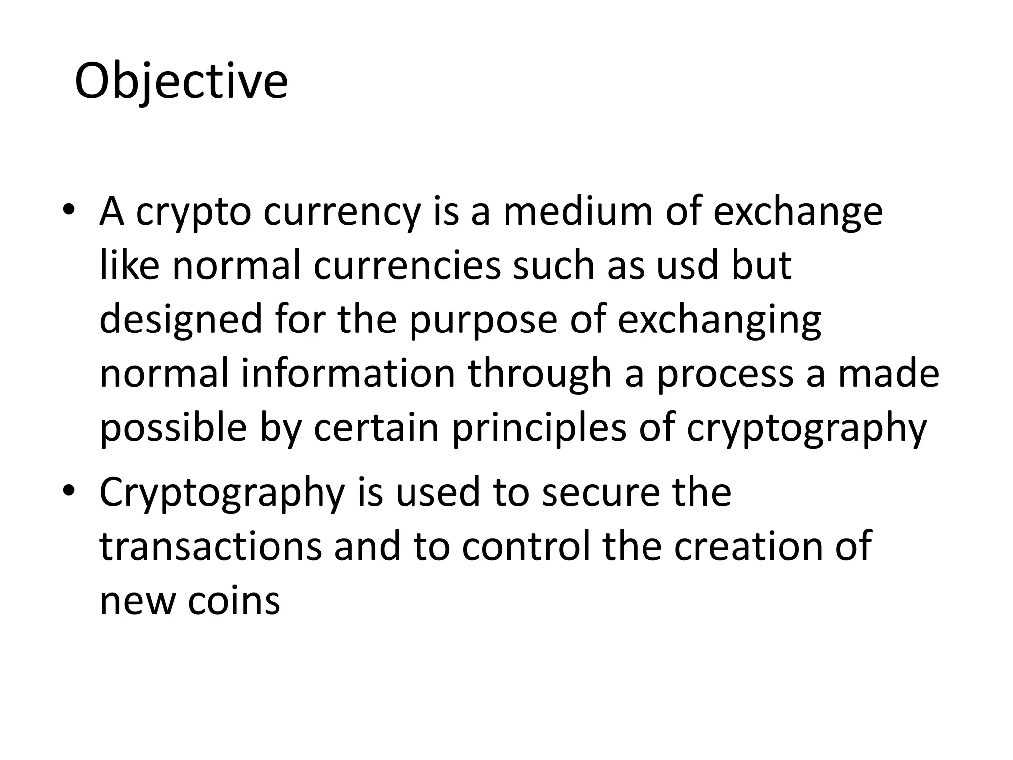 Cryptocurrency website to understanding the digital currency | PPTX