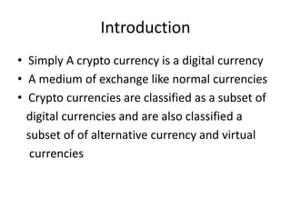 Cryptocurrency website to understanding the digital currency | PPTX