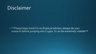 Cryptocurrency 101 | PPTX