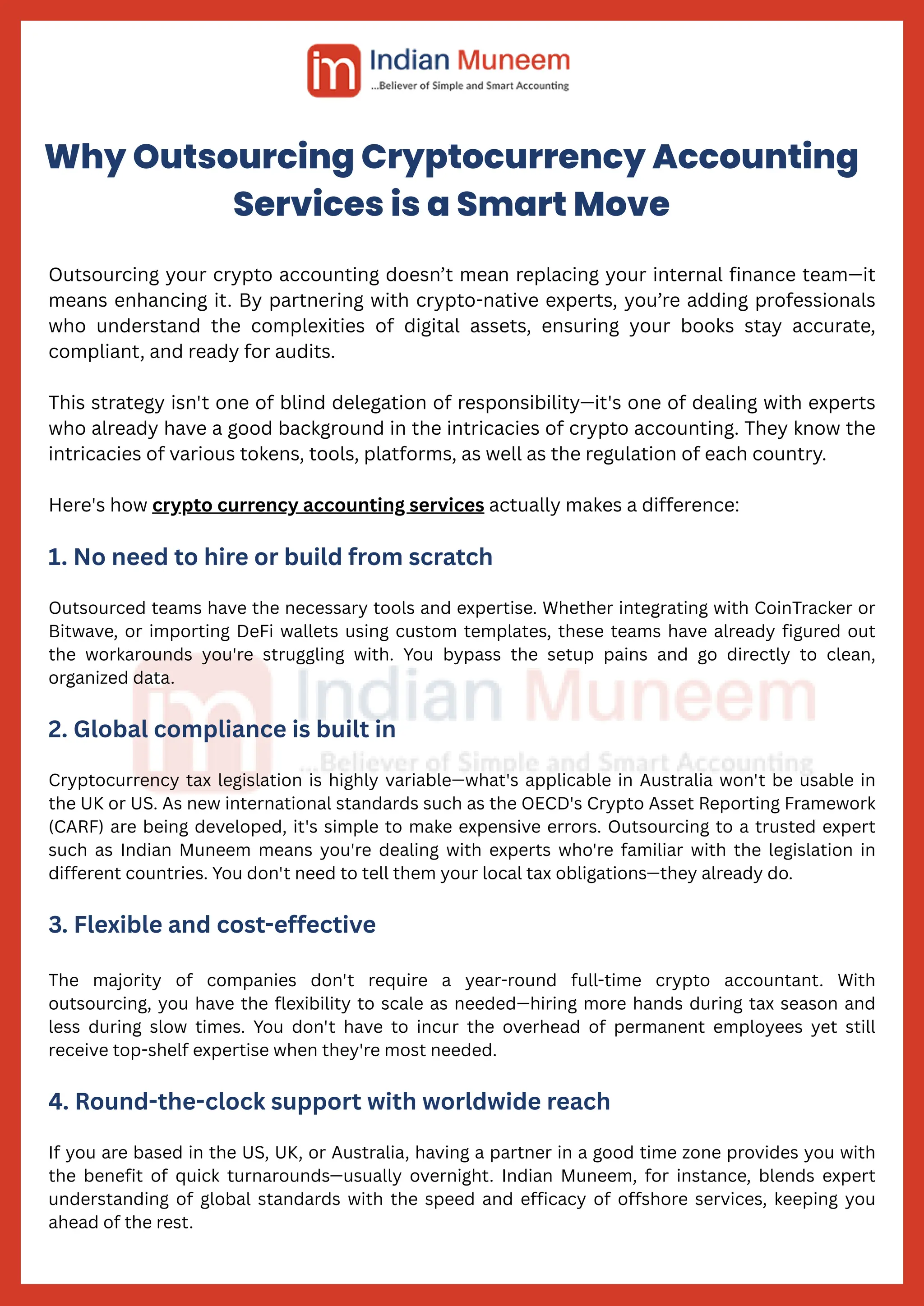 Cryptocurrency Accounting Services - Indian Muneem | PDF