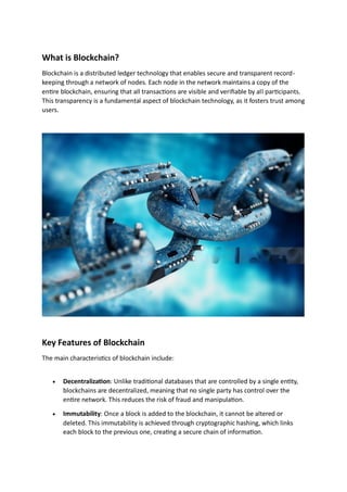Cryptocurrency and Blockchain: Shaping the Future of Finance | PDF