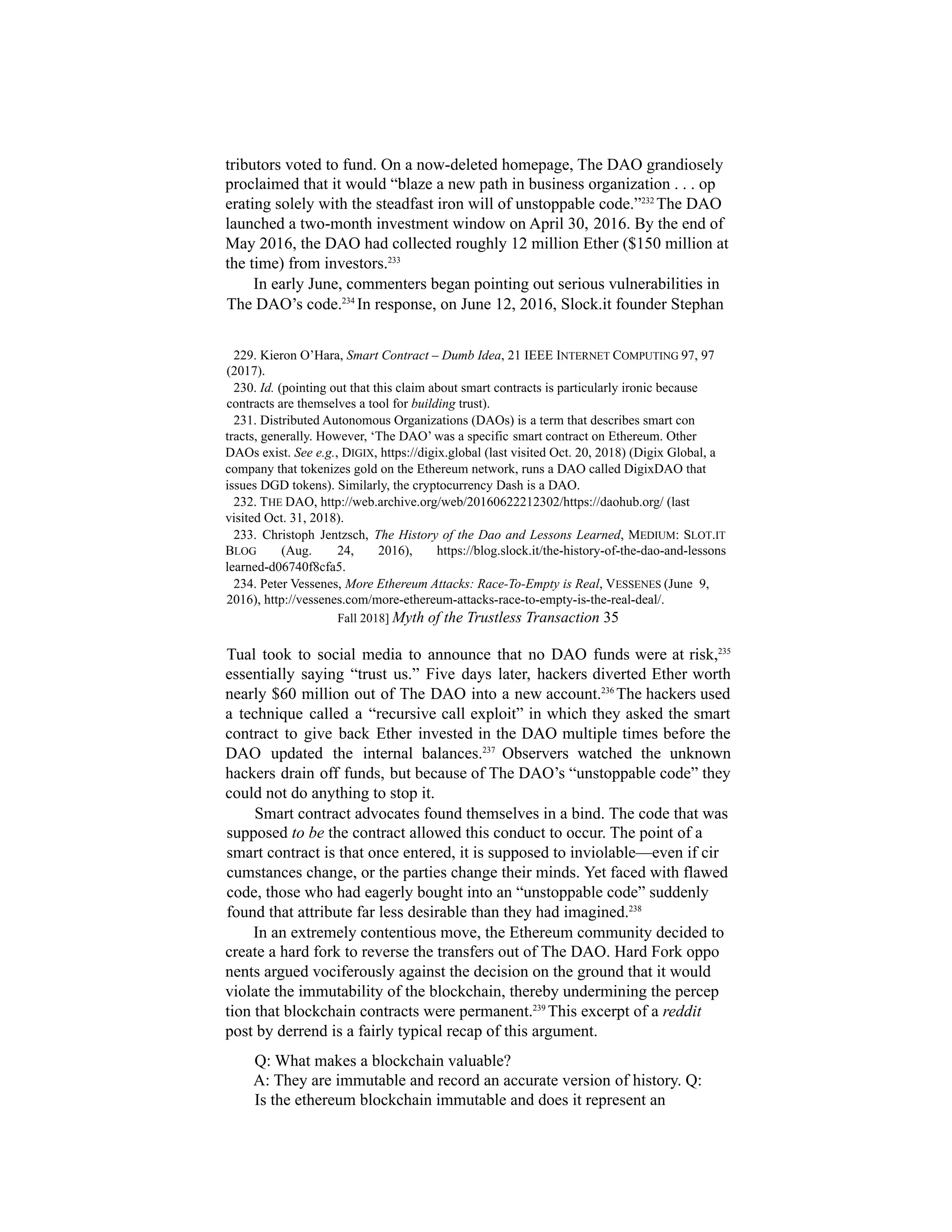 Cryptocurrency and the myth of the trustless transaction | PDF