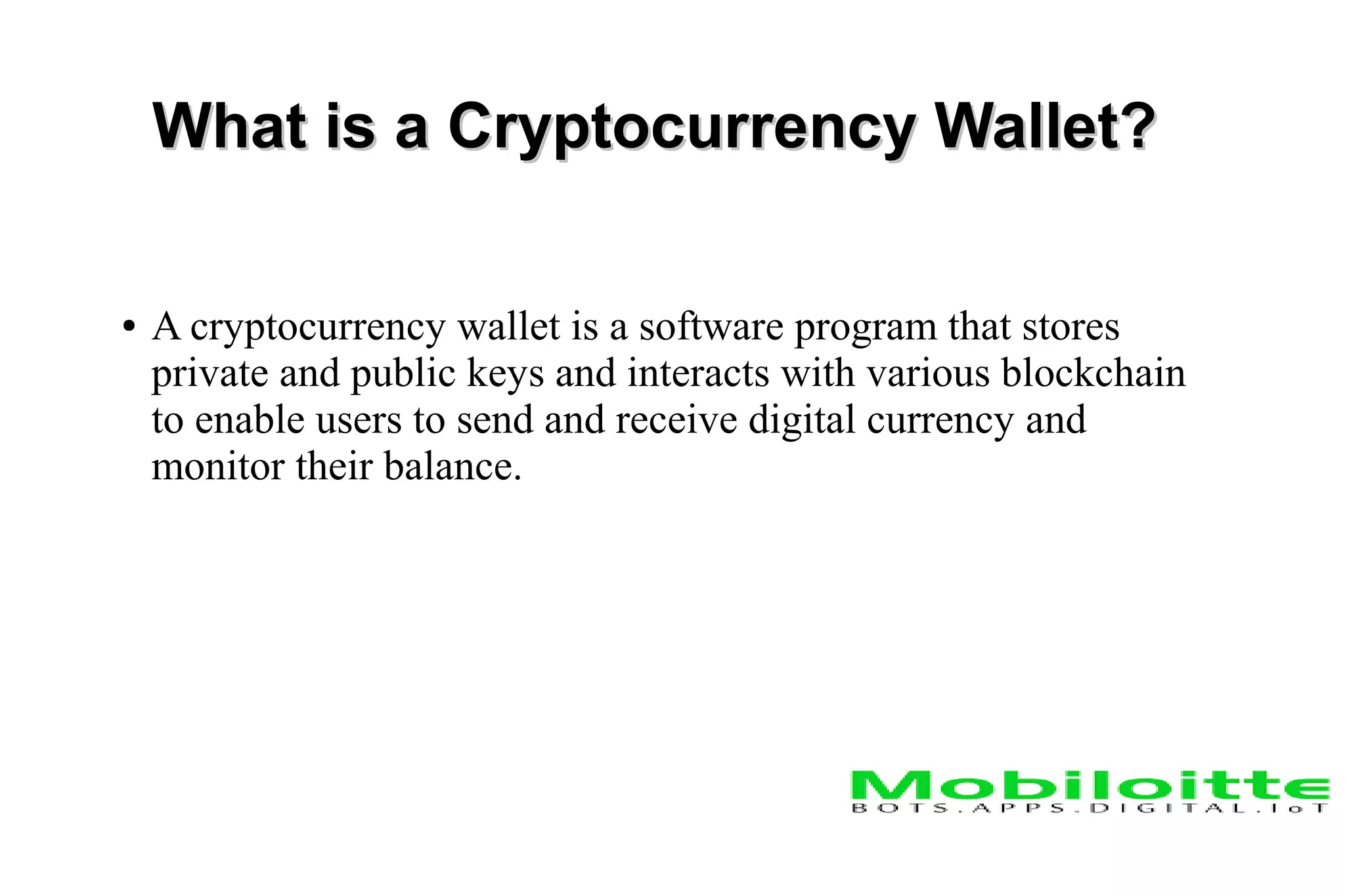 cryptocurrency wallet development | PPT