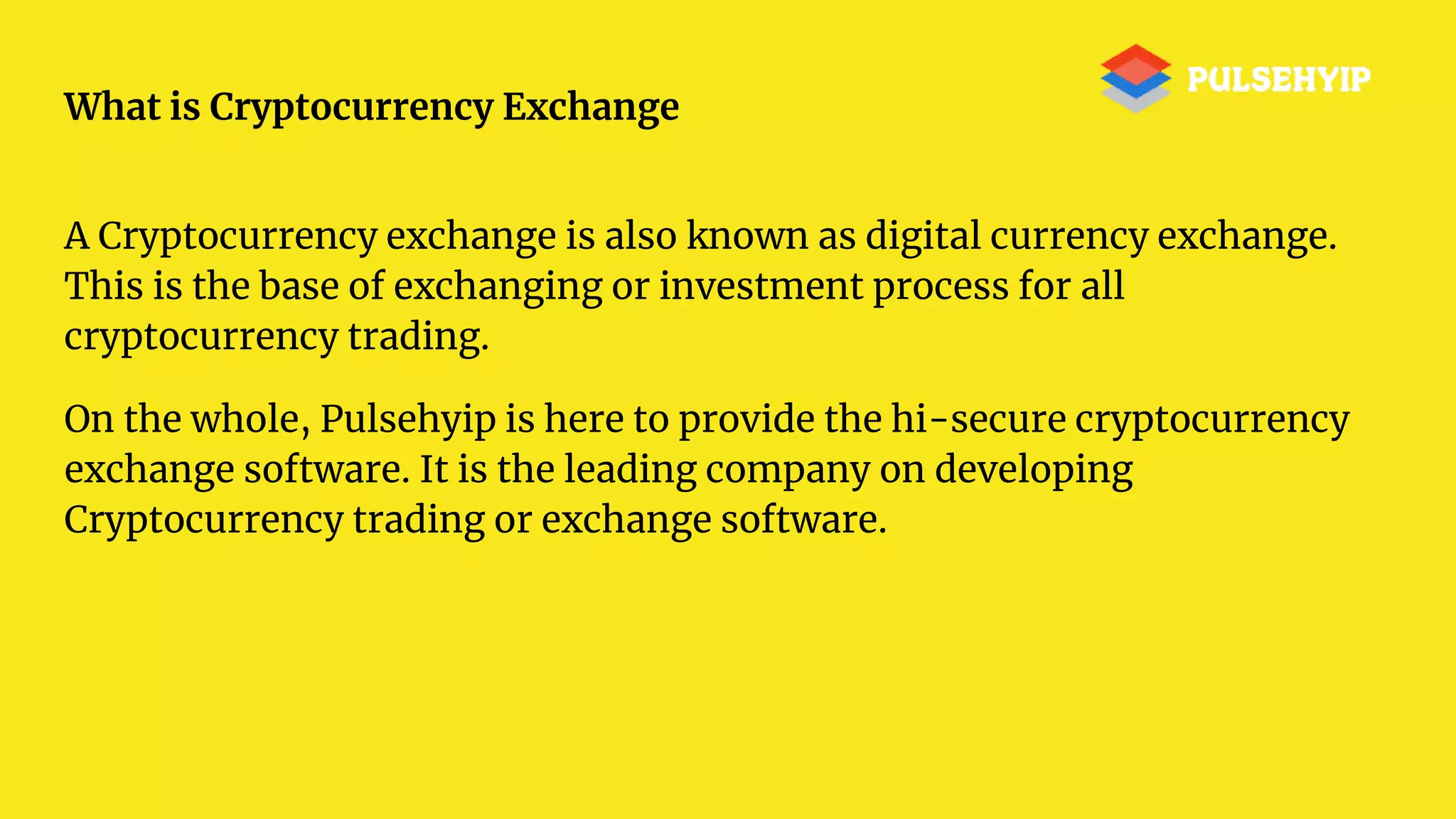 Cryptocurrency Exchange Development Services | PPTX