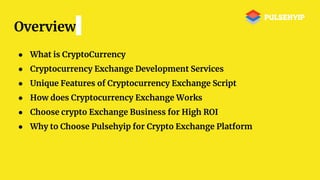 Cryptocurrency Exchange Development Services | PPTX