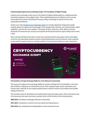 Develop Your Own Exchange With Our Bitcoin Exchange Script | PDF