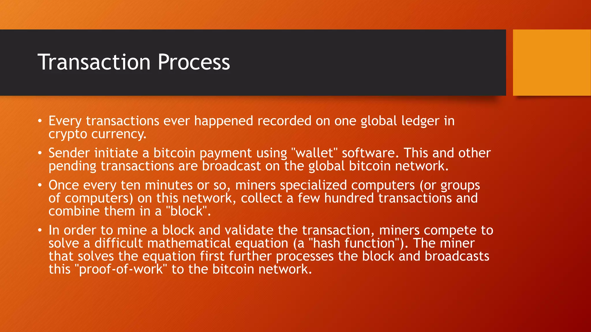 Crypto currency presentation | PPTX
