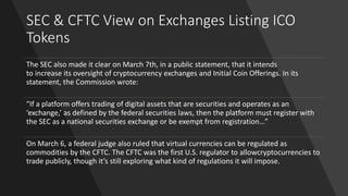 Cryptocurrency & ICO Regulations in US | PPT