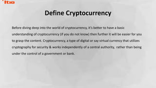 Cryptocurrency its types working benefits and disadvantages | PPTX ...