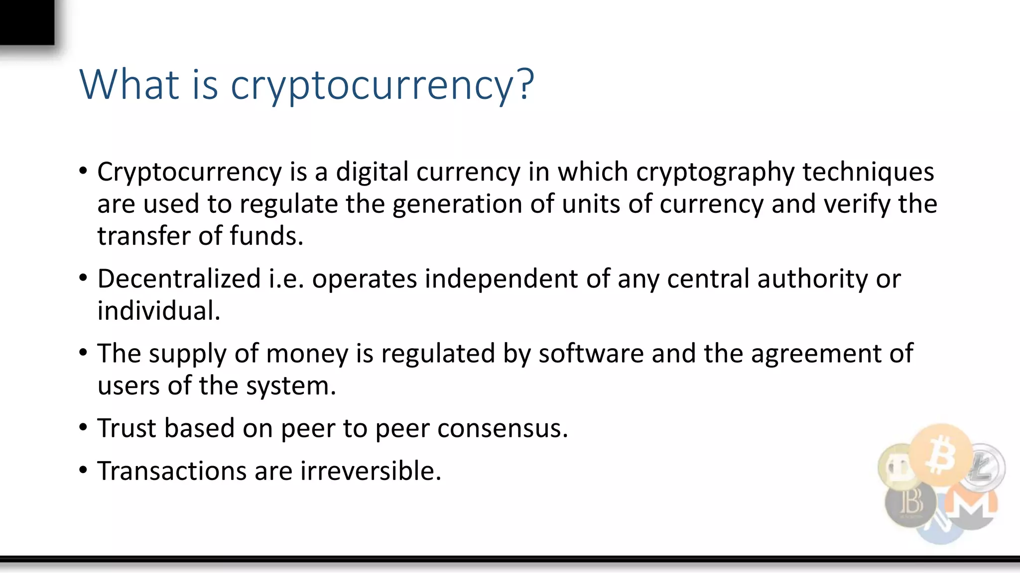 Cryptocurrency - Digital Currency | PPTX