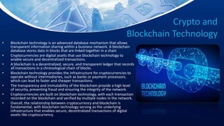 Cryptocurrency Presentation.pptx | Internet | Computing