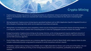 Cryptocurrency Presentation.pptx | Internet | Computing