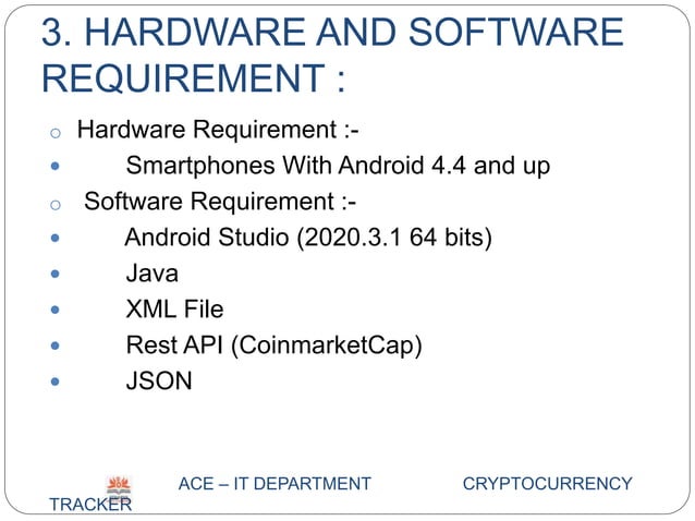CRYPTOCURRENCY TRACKER ppt.pptx | Operating Systems | Computer Software and Applications