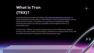 cryptocurrency Tron Token development (TRX).pdf