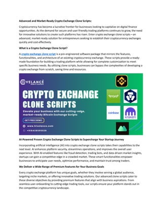 AI-Powered Crypto Exchange Clone Scripts: The Future of Crypto Trading | PDF