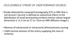 Cryptogenic stroke | PPTX