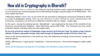 CRYPTOGRAPHY – An enquiry into the evolution of enciphers and Vedic ...
