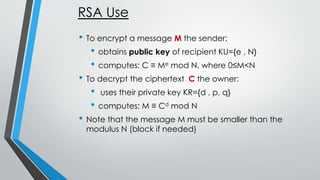 Cryptographic Algorithms: DES and RSA | PPT