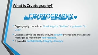 Cryptographic Algorithms: DES and RSA | PPT