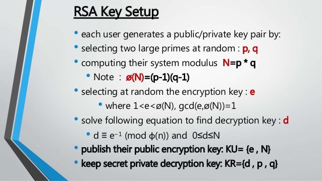 Cryptographic Algorithms: DES and RSA Cryptographic Algorithms: DES and RSA