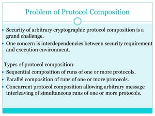 Cryptographic protocols | PPTX